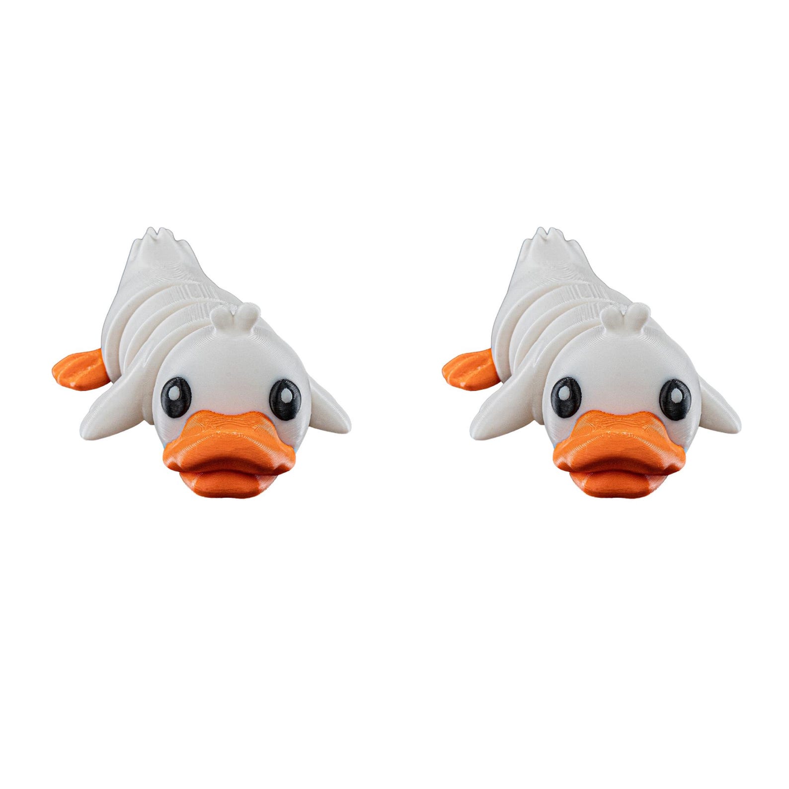 3D Printed Duck Keychain: Articulated PLA Model (set of 2) - Etsy