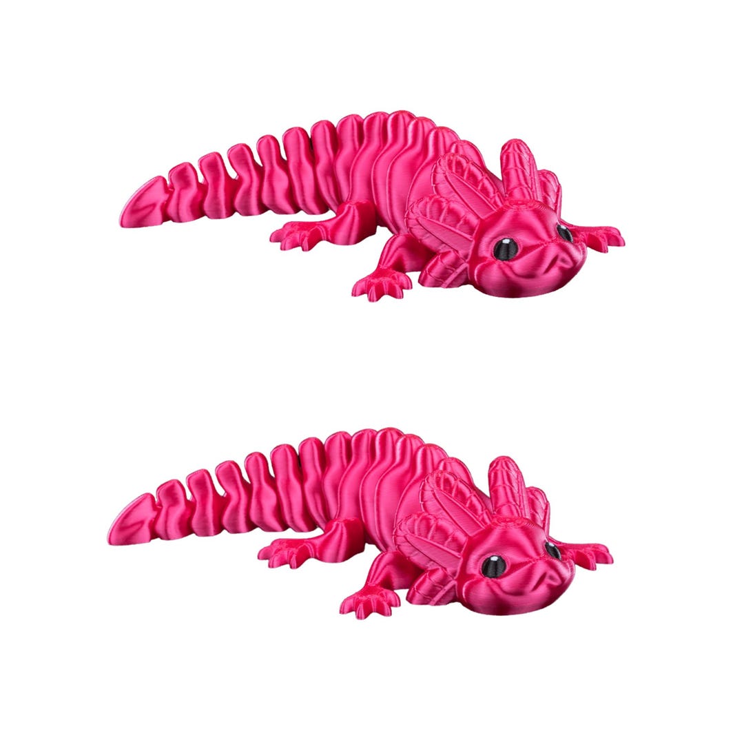 Articulated Axolotl Figure Set: 3D Printed Flexible Toy - Etsy