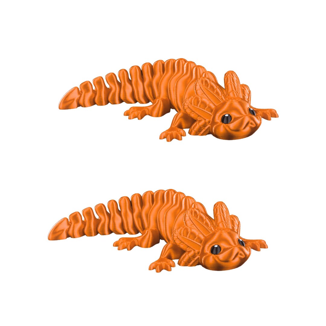 Articulated Axolotl Figure Set: 3D Printed Flexible Toy - Etsy
