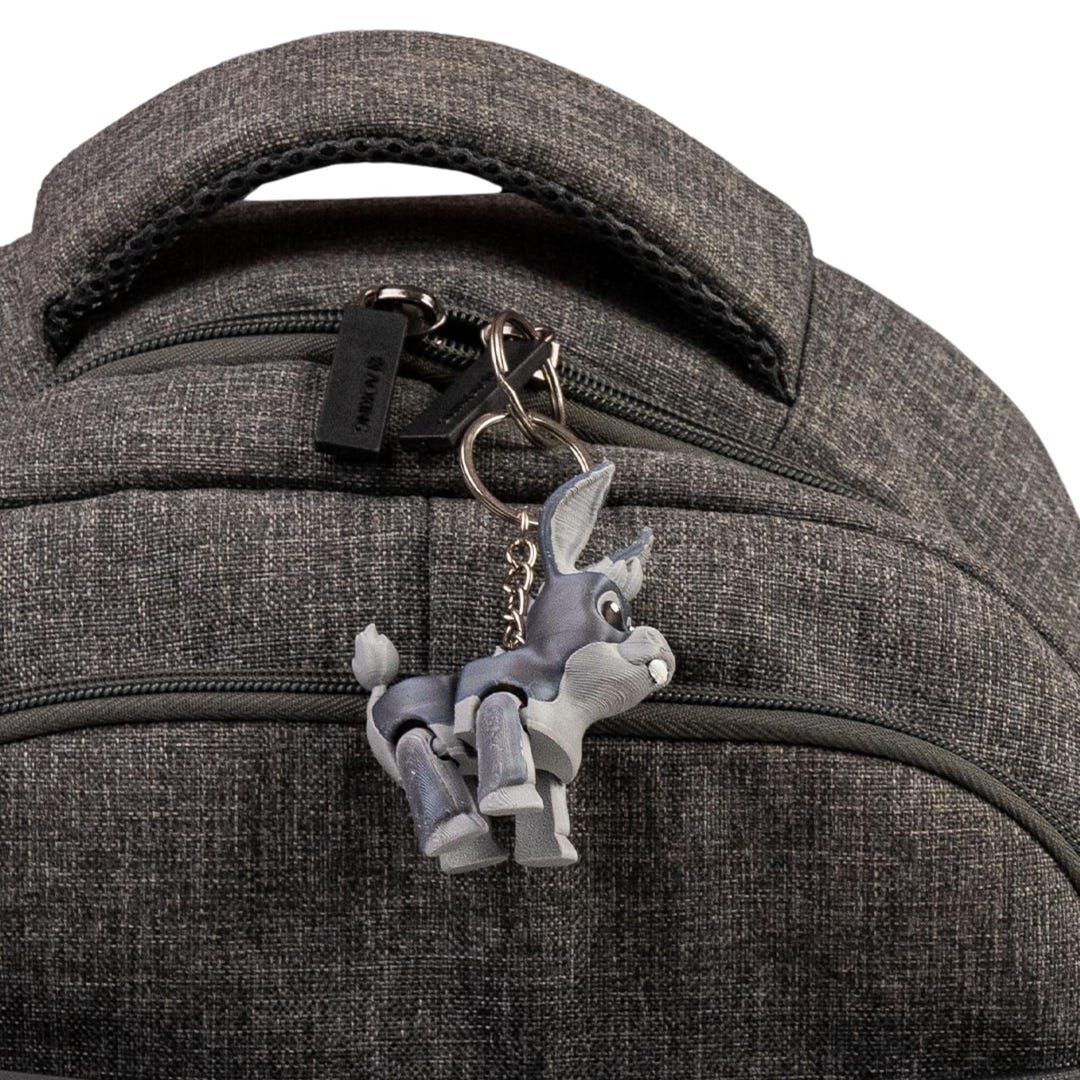 3D Printed Donkey Keychain: Articulated PLA Model - Etsy