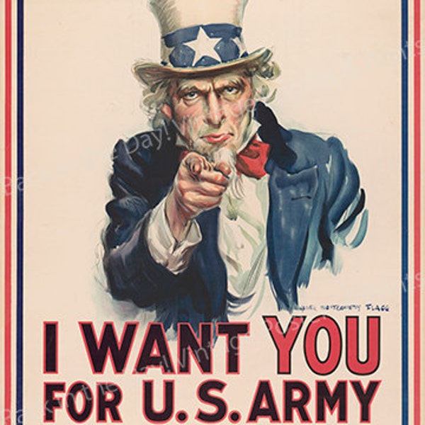 Uncle Sam Poster - Etsy