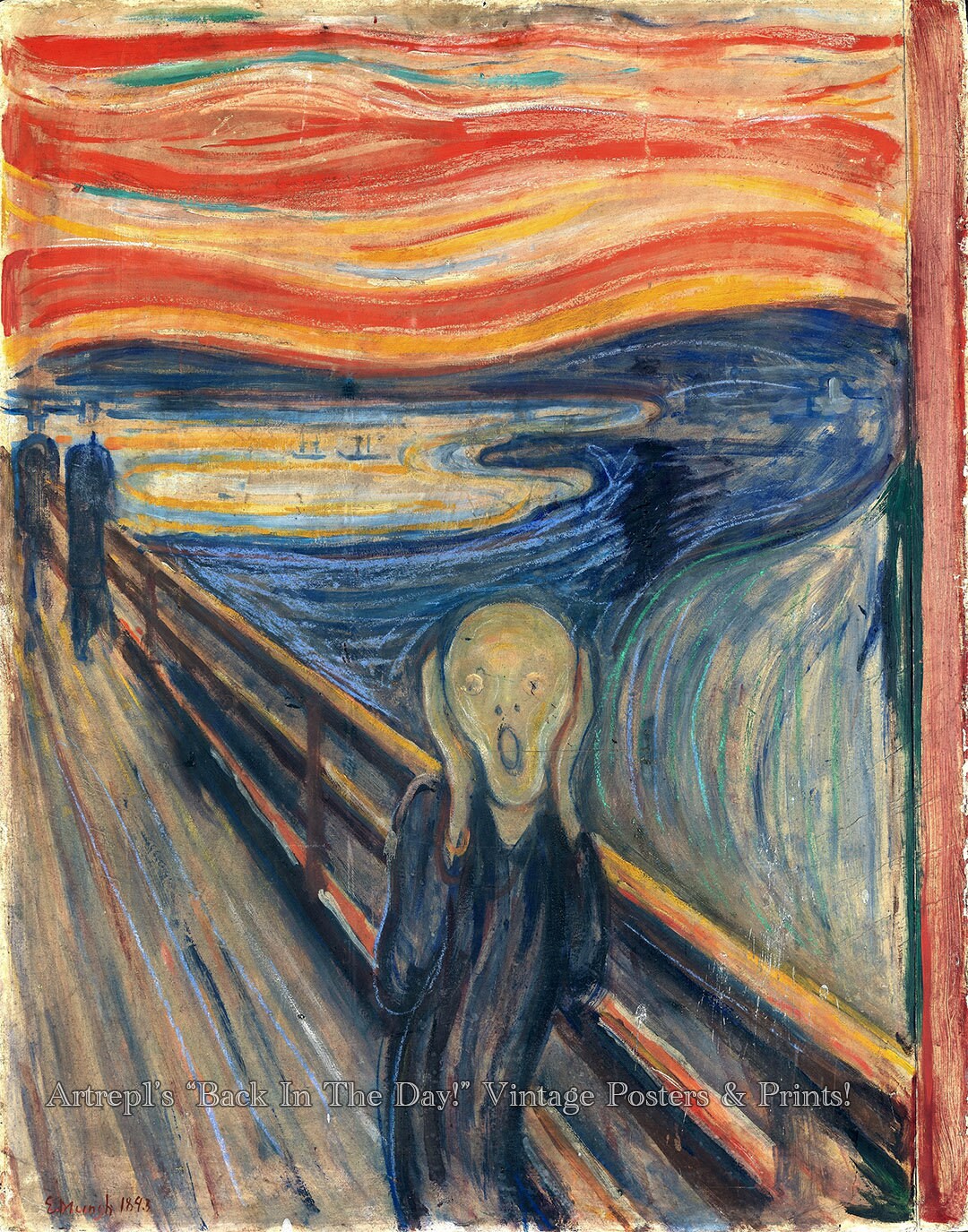Edvard Munch, the Scream, Vintage Giclée Reproduction C. 1893 - Etsy