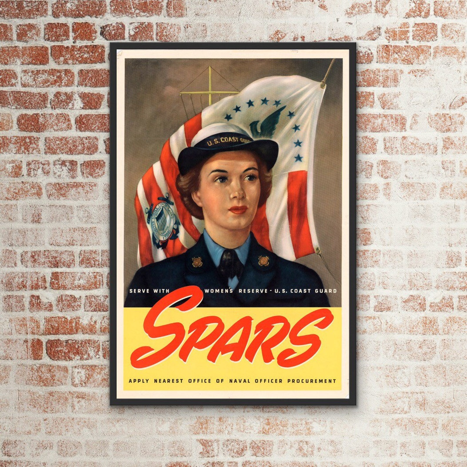 Vintage Reproduction WWII "join the Spars-women's Reserve U.S. Coast ...