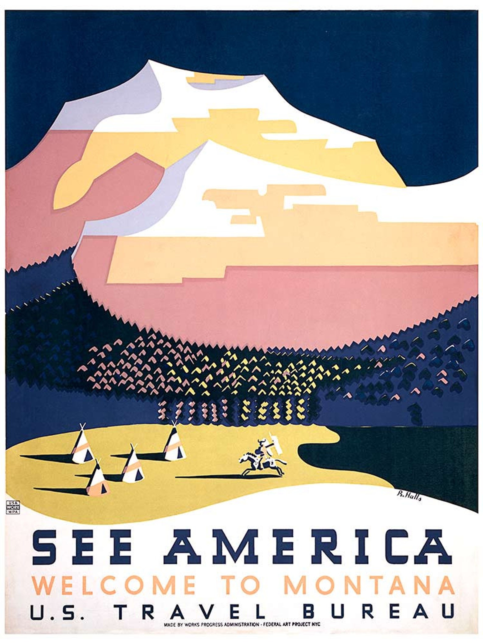 New Vintage WPA Era Fine Art Giclee Reproduction - Etsy