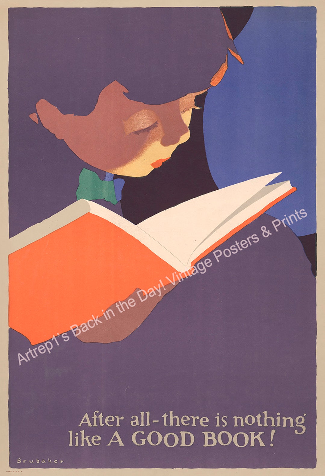 WPA Era, Reading, Vintage Reproduction Poster "after All - There is ...