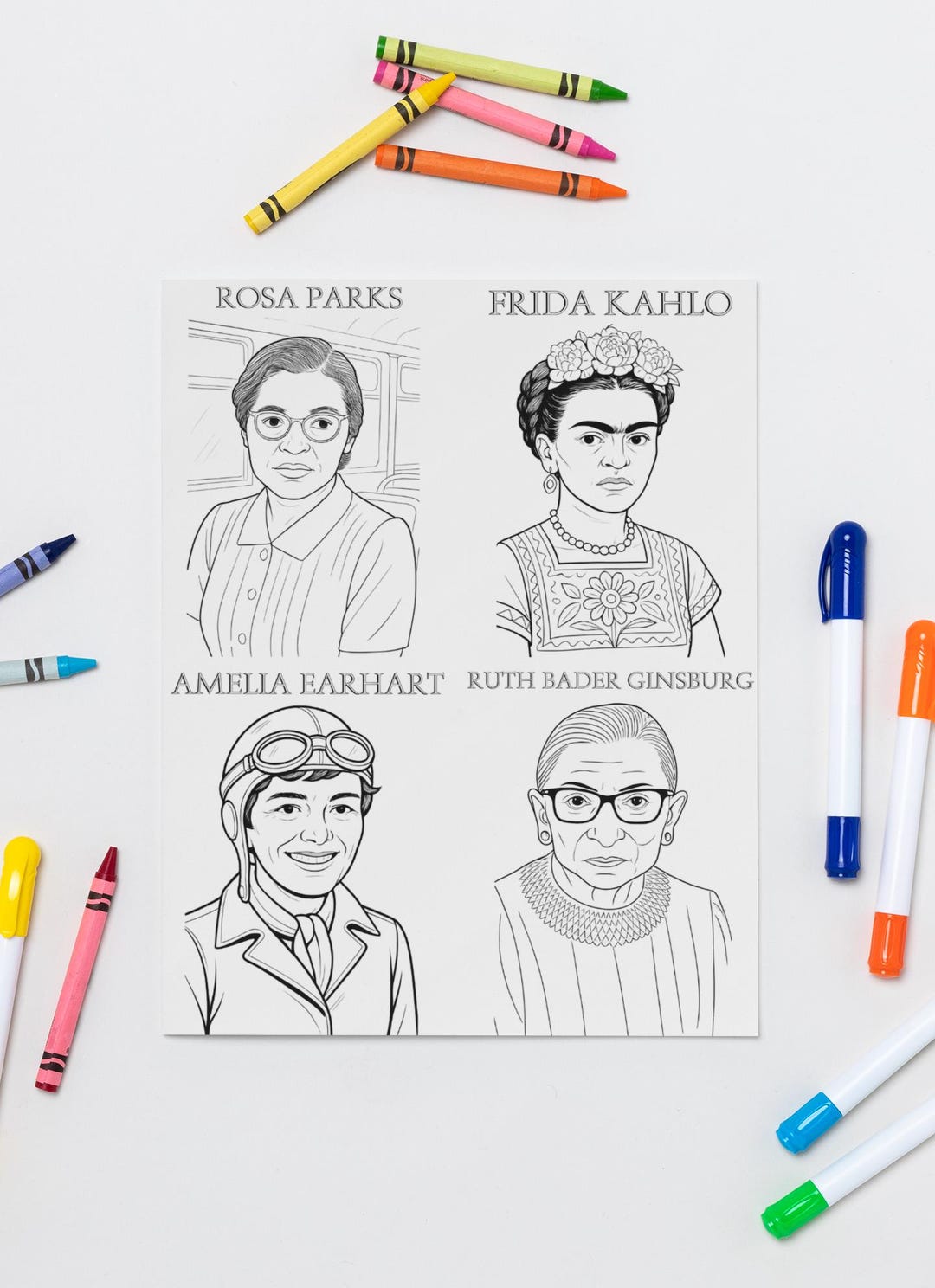 Inspirational Women in History Coloring Book | Digital Download ...