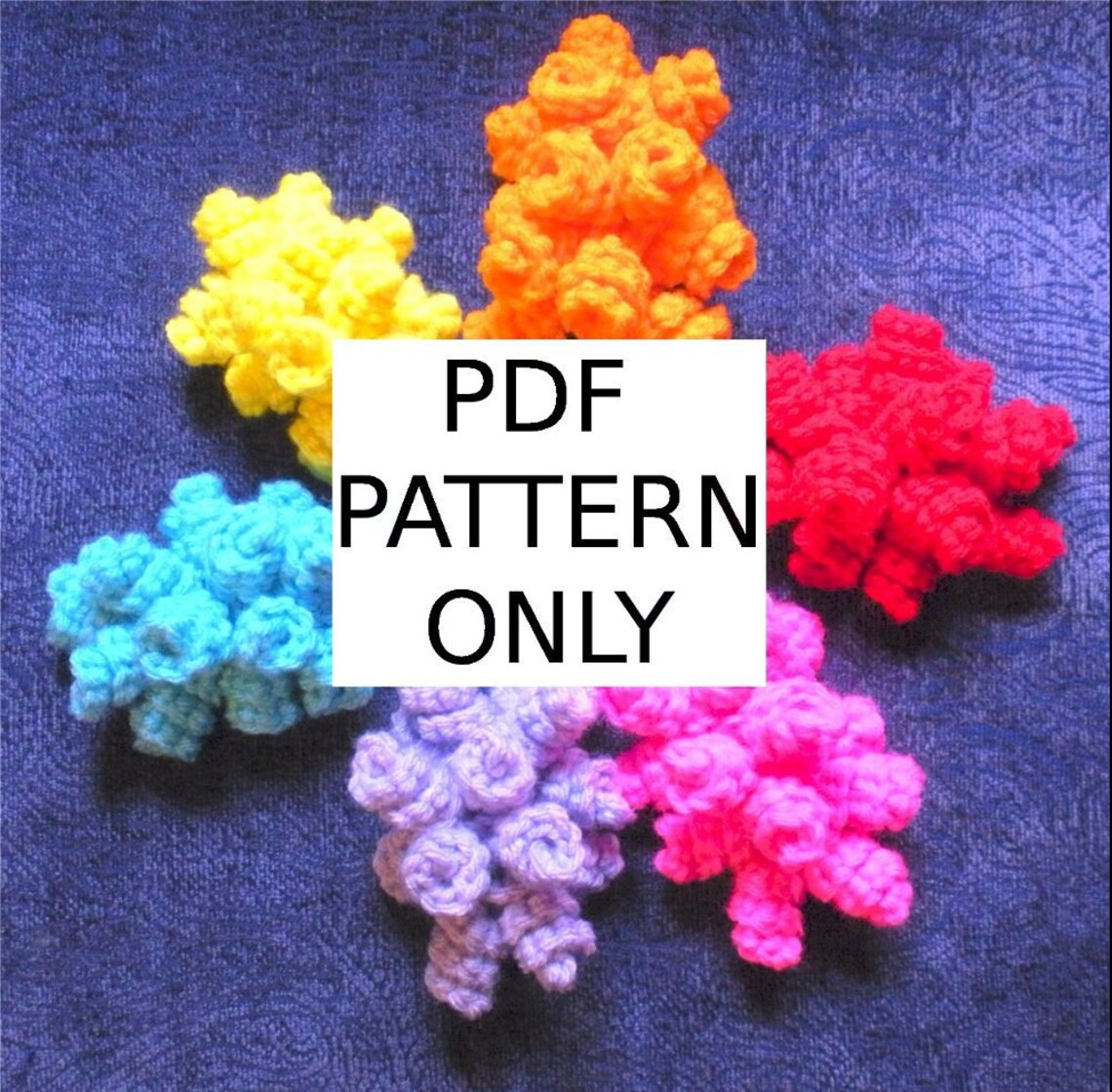 PDF PATTERN: Crochet Curliecue Barrette Hat or Hair Accessory - Etsy