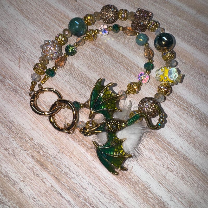 Blue Dragon Phone Charm - Etsy