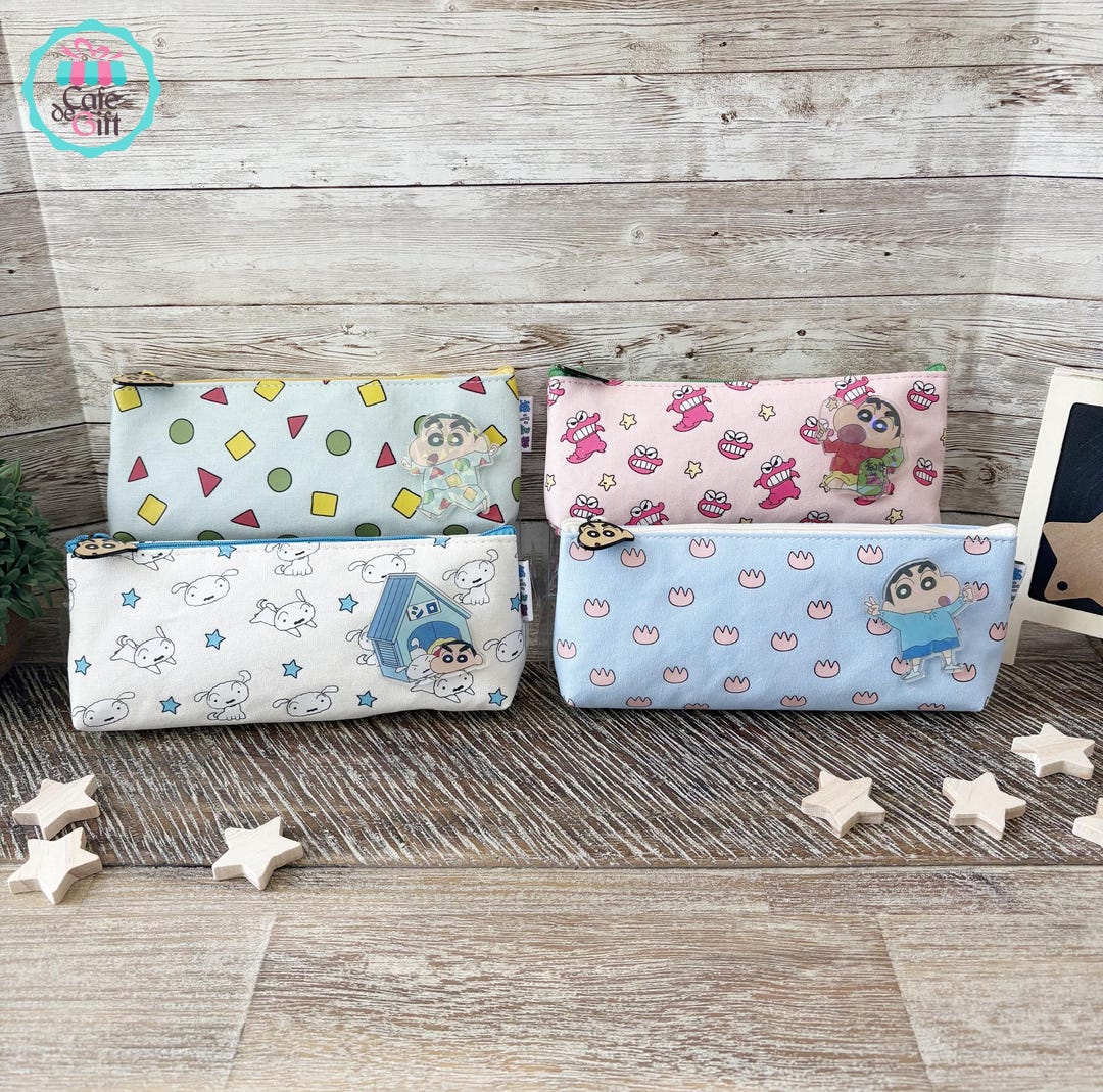 Crayon Shin Chan Pouch, Shin Chan Shiro Pouch, Chocobi Pencil Pouch ...