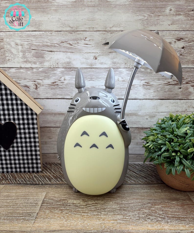 Totoro With Umbrella Light, TOTORO Night Light, Totoro Bedroom Lamp ...