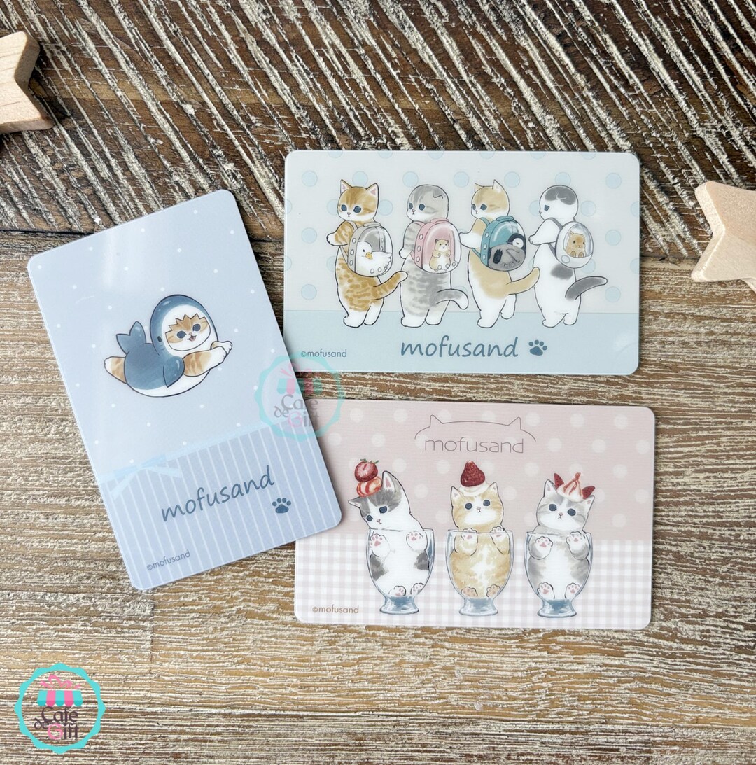 Mofusand Card-style Pocket Mirror, Mofusand Mini Hand Mirror, Mofusand ...