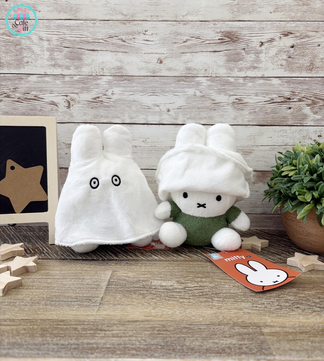 Miffy the Ghost Book Plush Bag Charm, Miffy Plush Bag Clip, Miffy the ...