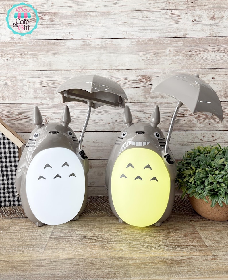 Totoro With Umbrella Light, TOTORO Night Light, Totoro Bedroom Lamp ...