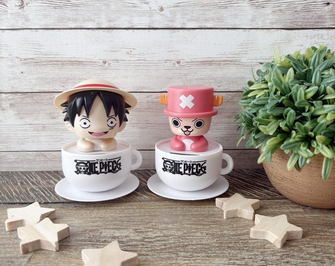 One Piece Bobblehead, Luffy Tea Cup Bobblehead, Chopper Tea Cup ...