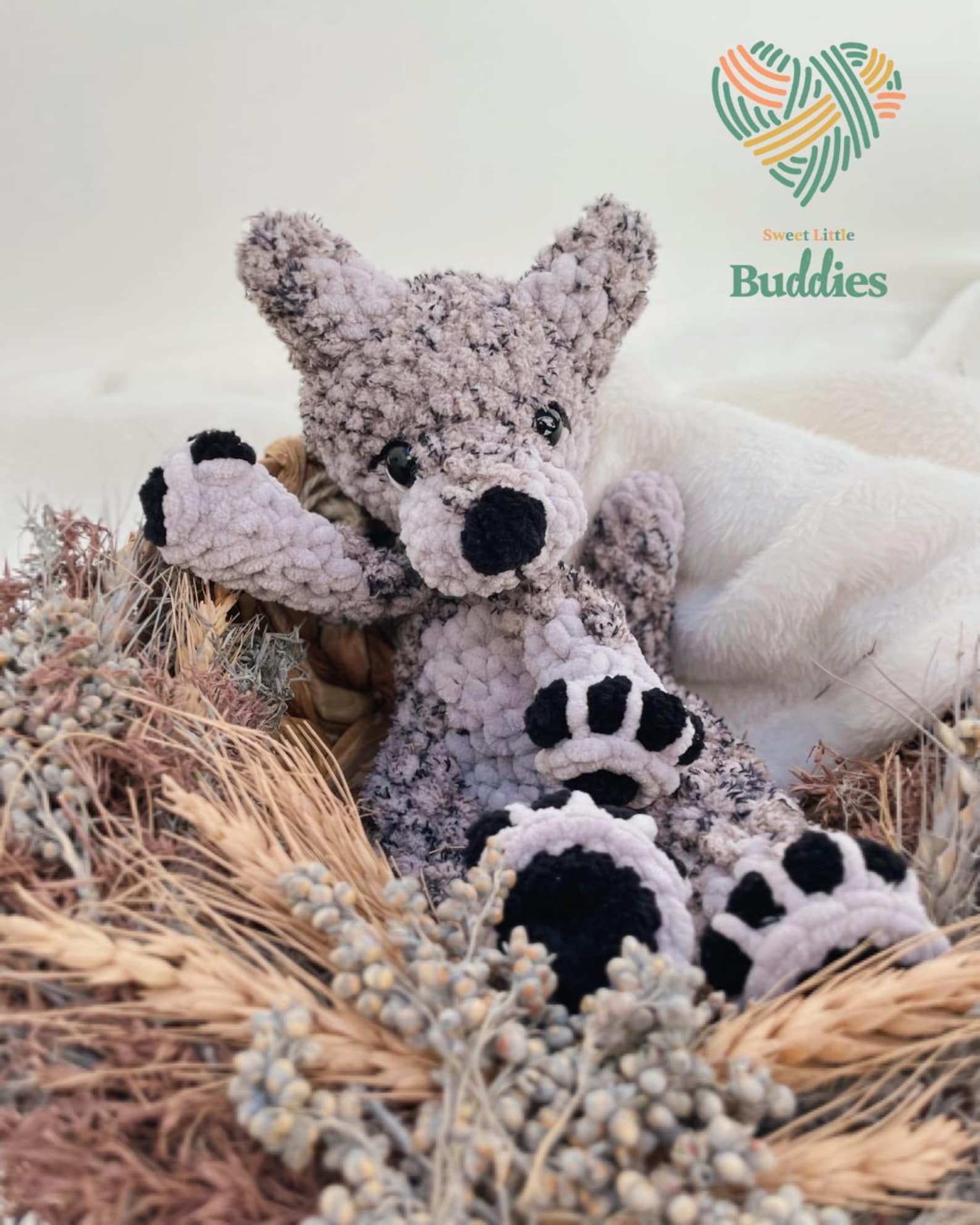 Apex the Wolf / No Sew Crochet Pattern / Snuggler / Amigurumi Wolf ...