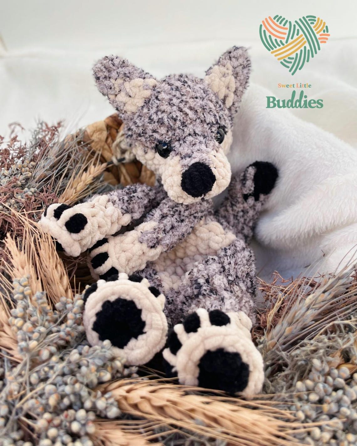 Apex the Wolf / No Sew Crochet Pattern / Snuggler / Amigurumi Wolf ...
