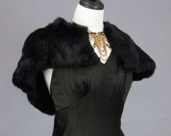 Rabbit fur cape | Etsy