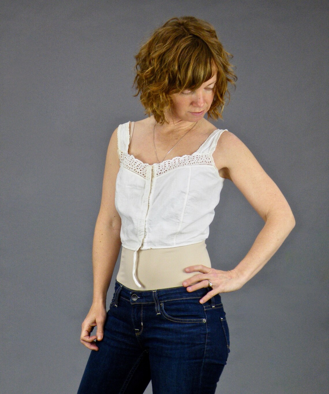 1910s 20s White Cotton Eyelet Bra Antique Edwardian Brassiere | Etsy