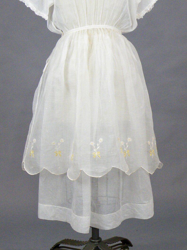Antique 1910s 20s Organdy Dress Edwardian Dress Two Piece | Etsy