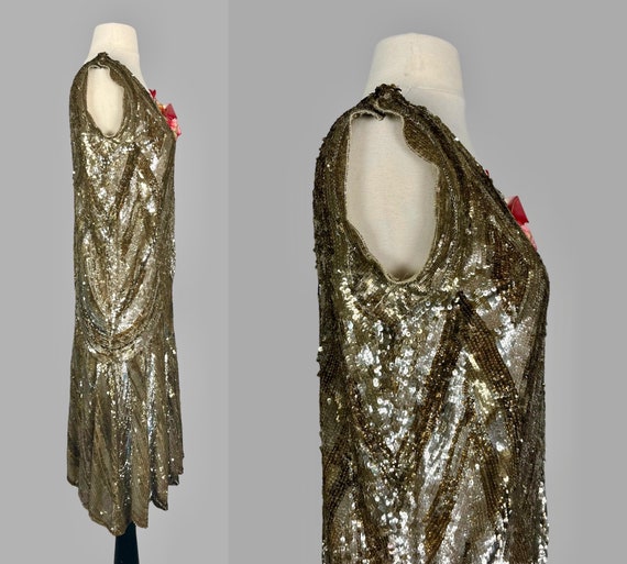 Rare Vintage 1920s Sequin Flapper Dress, 20s Jazz Age… - Gem