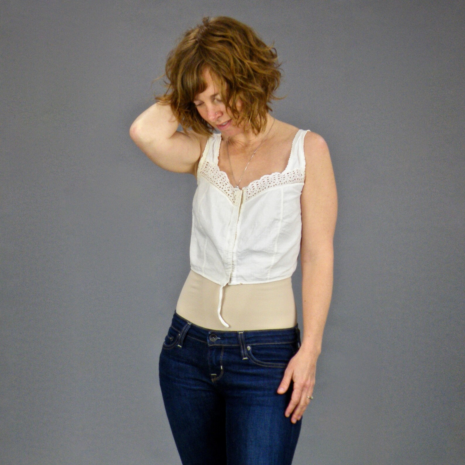 1910s 20s White Cotton Eyelet Bra Antique Edwardian Brassiere | Etsy