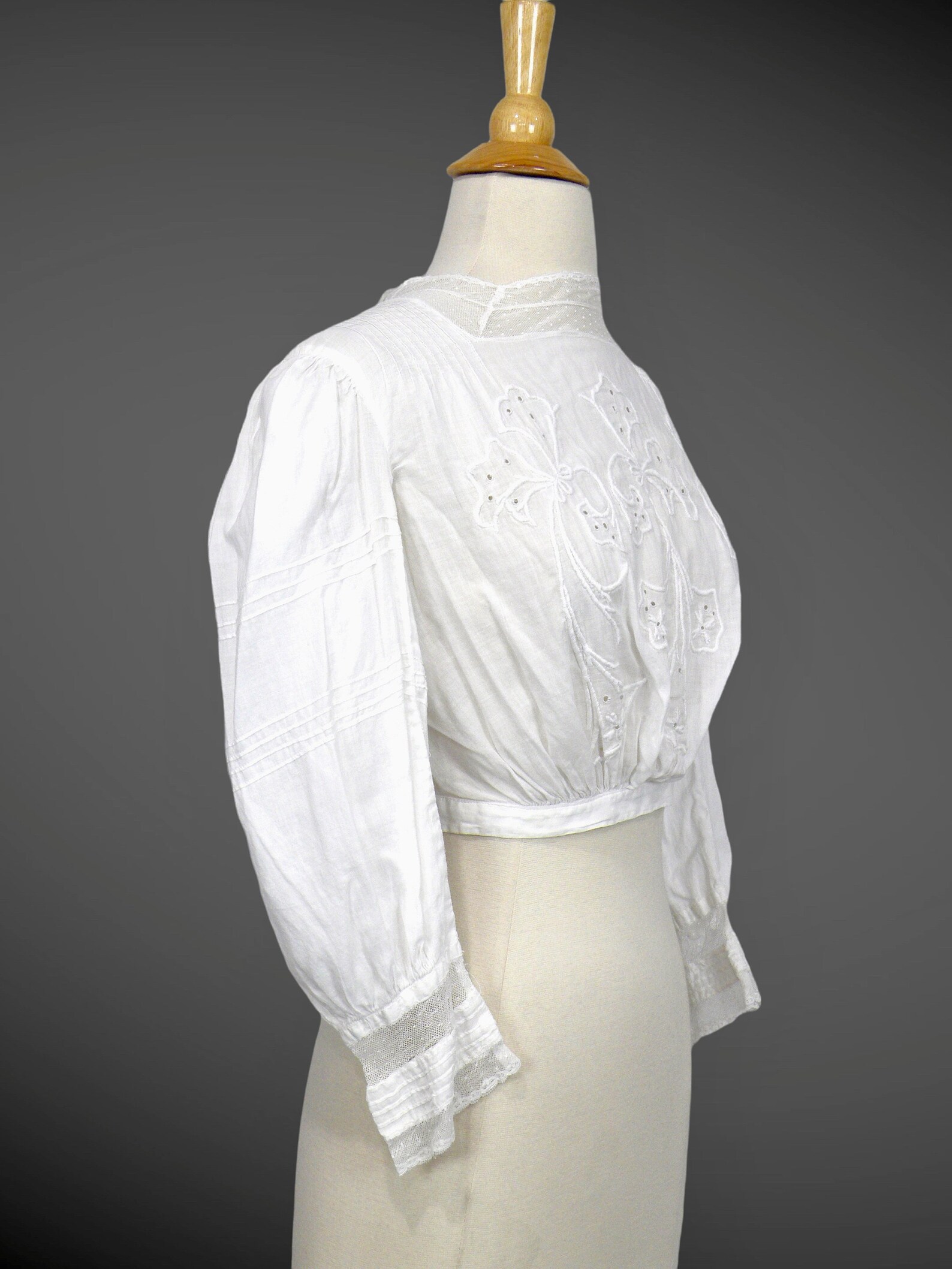 Edwardian Gibson Girl Blouse 1900s Embroidered White Cotton - Etsy