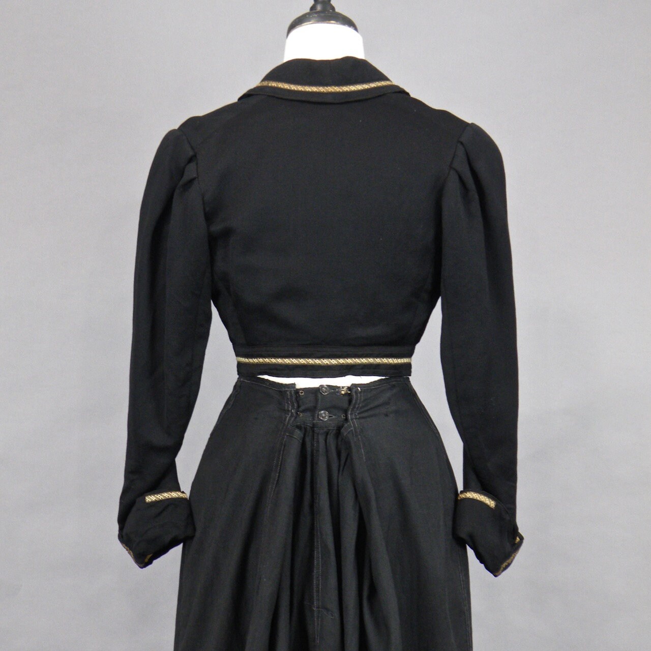 Antique Edwardian Cropped Wool Gabardine Jacket, 1900s 1910s Blazer Top ...