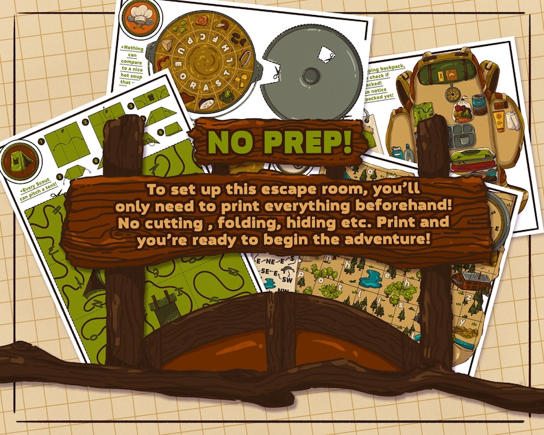 Scout Camp Escape Room for Kids | Printable Birthday Party Game ...