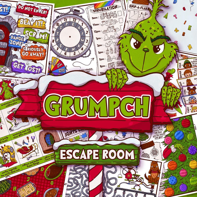 Grinch Scavenger Hunt - Etsy