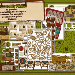 Scout Camp Escape Room for Kids | Printable Birthday Party Game ...