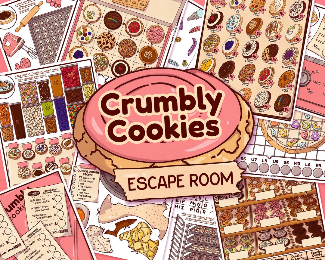 Crumbly Cookies Escape Room | Baking Championship Treasure Hunt | DIY ...