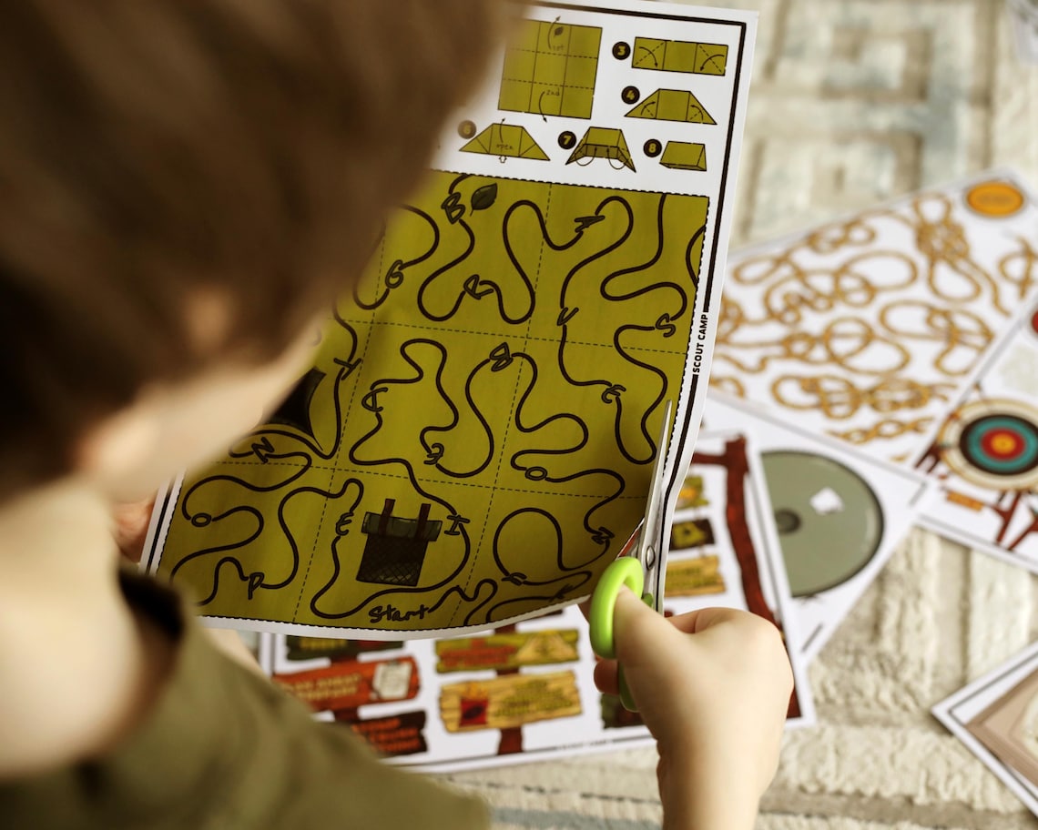 Scout Camp Escape Room for Kids | Printable Birthday Party Game ...
