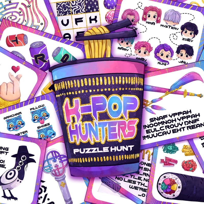 Kpop Demon Hunters Puzzle - Etsy