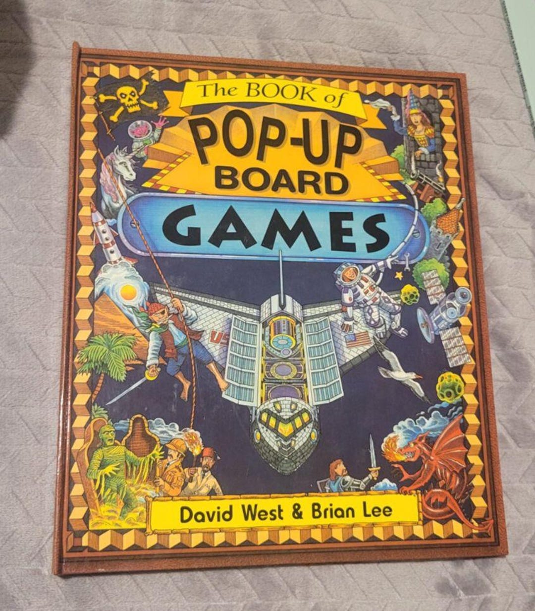 The Book of Pop-up Board Games: 4 Games Attached Spinner 10 Game Pieces ...