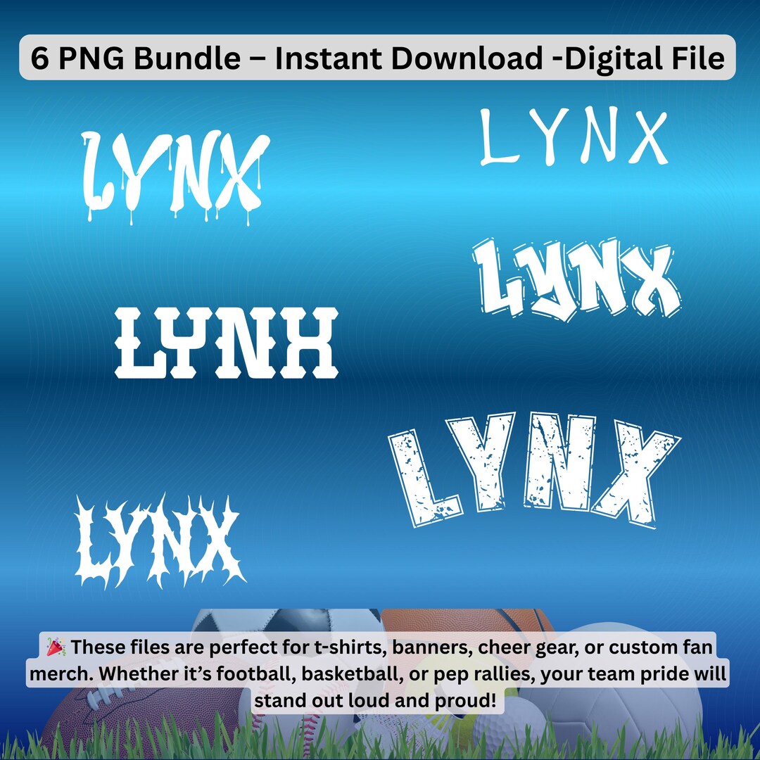 Lynx PNG, SVG Custom Bundle. Elks Design for DIY Fan Gear- Digital ...