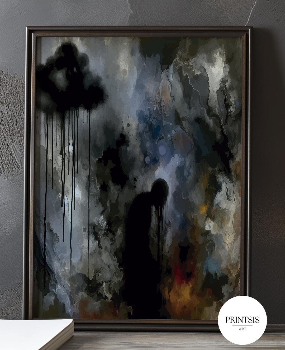 Abstract Digital Art of Melancholy | Oil-style Painting Instant ...