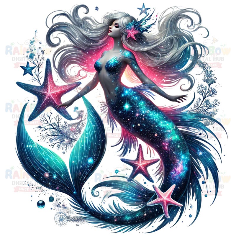 Cosmic Mermaid - Etsy