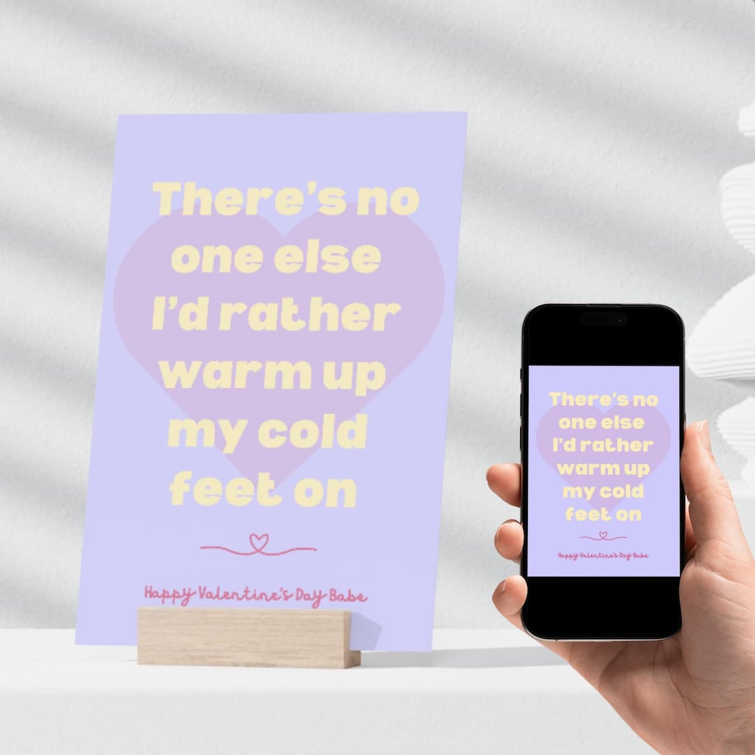 Fun & Cute Digital Valentine's Day Card Printable and Use Digitally ...