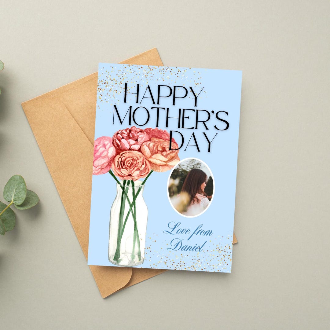Editable Mother’s Day Card | Printable Mother's Day Card Template ...