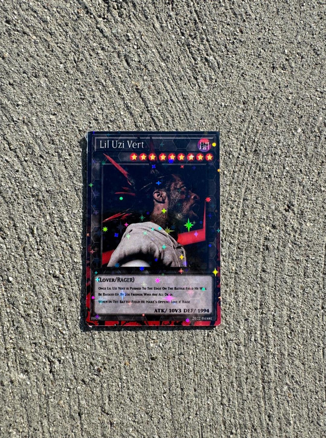 Lil Uzi Vert black Rapper Trading Card - Etsy