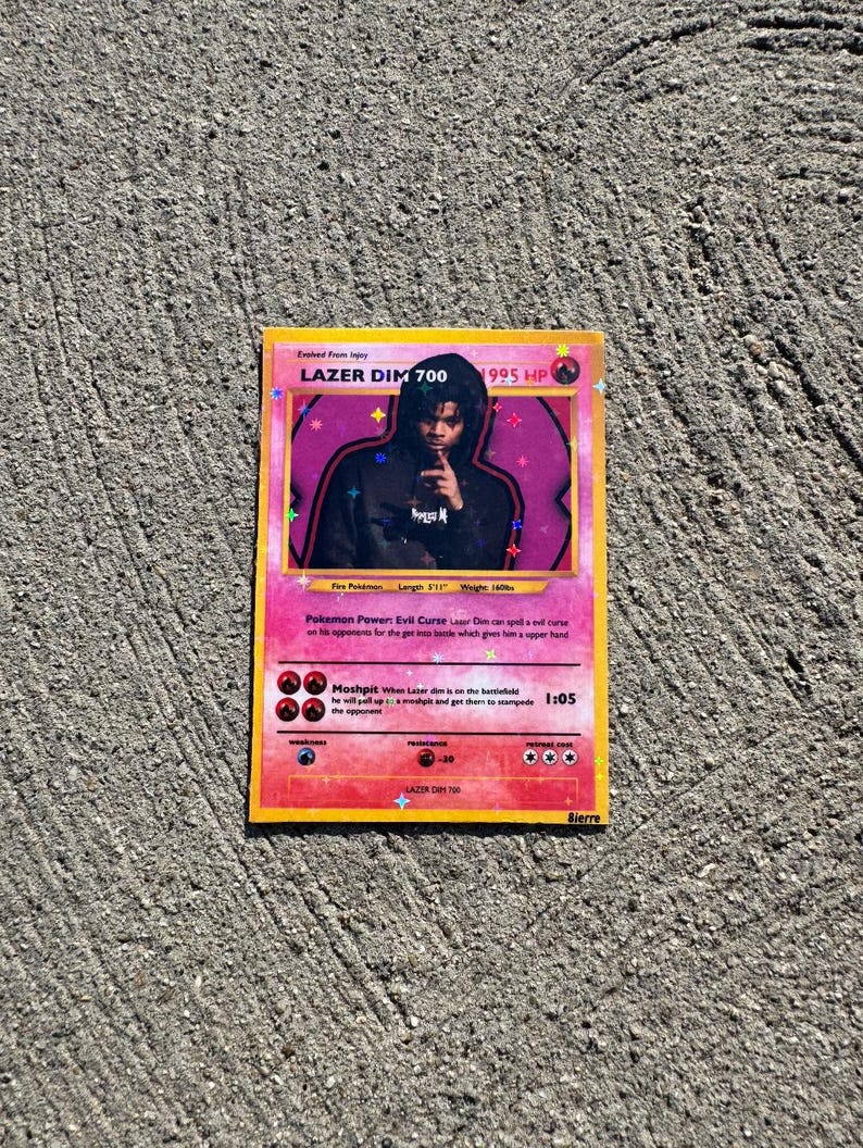 Lazer Dim 700 (purple) Rapper Trading Card - Etsy