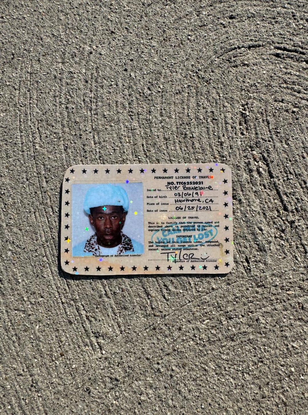 Tyler, the Creator CMIYGL Passport Id Card - Etsy