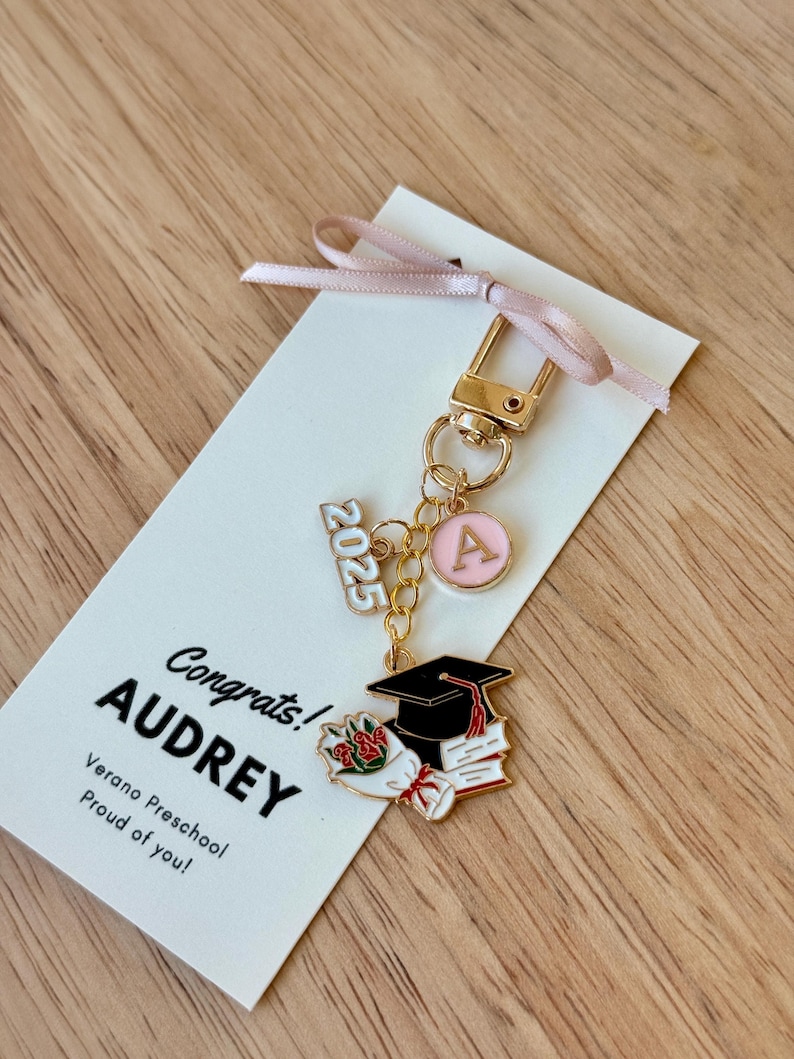 Custom Bag Charm, Graduation Gift, Party Favor, Grad Night, Preschool ...