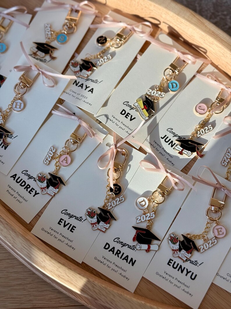 Custom Bag Charm, Graduation Gift, Party Favor, Grad Night, Preschool ...