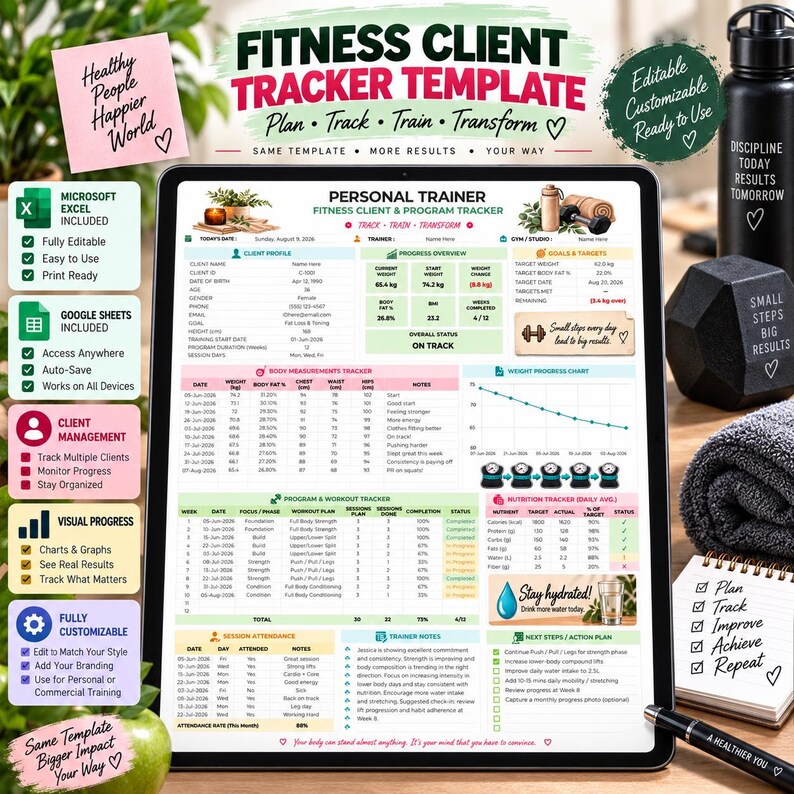 Personal Trainer Tracker | Fitness Client and Program Log | Google ...