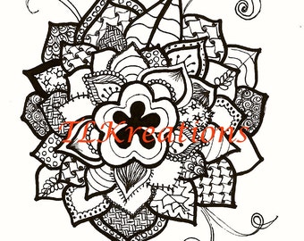 Fun Zentangle - Etsy