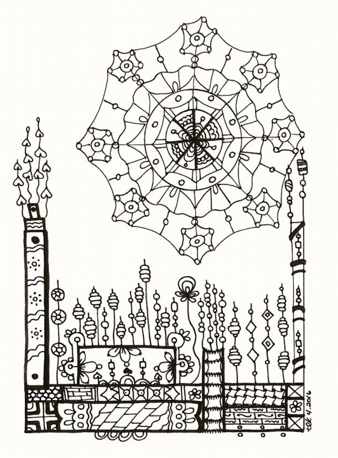 Fun Zentangle - Etsy