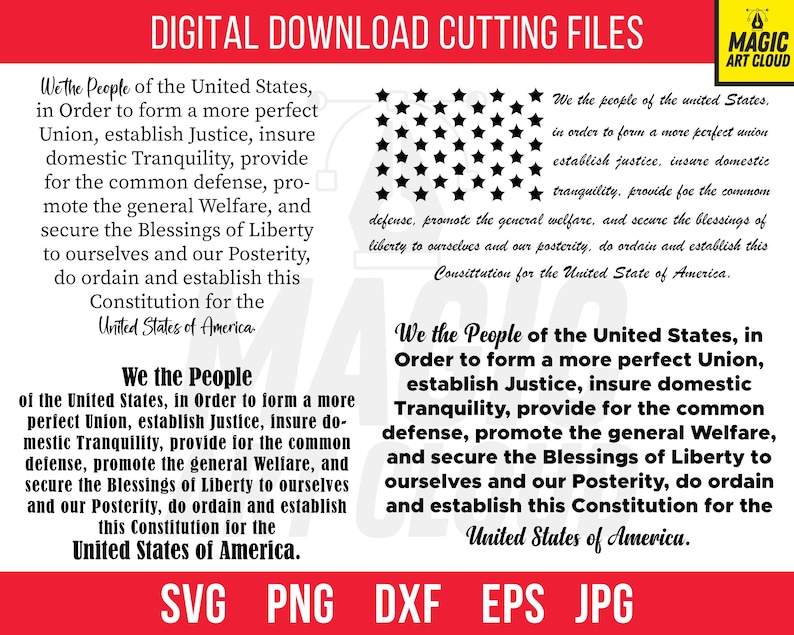 We the People SVG, Constitution SVG, Constitution Flag Svg, American ...