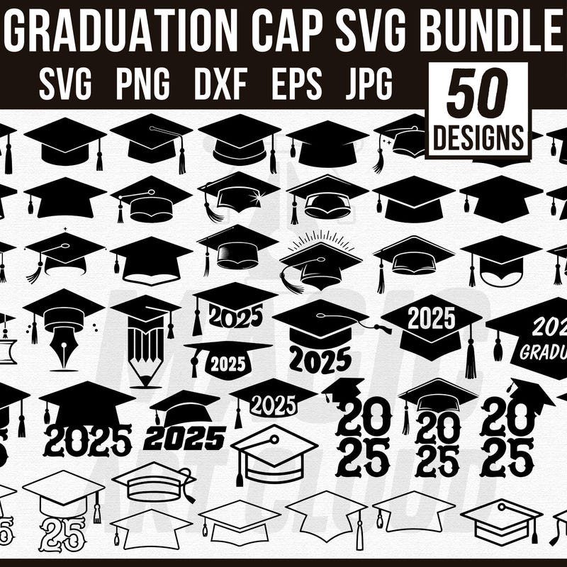 Graduation Hat Svg - Etsy