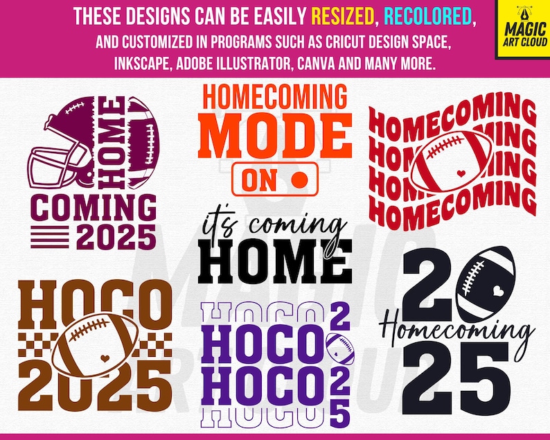 Hoco 2025 SVG Bundle, Hoco SVG PNG, Football High School Svg Png ...